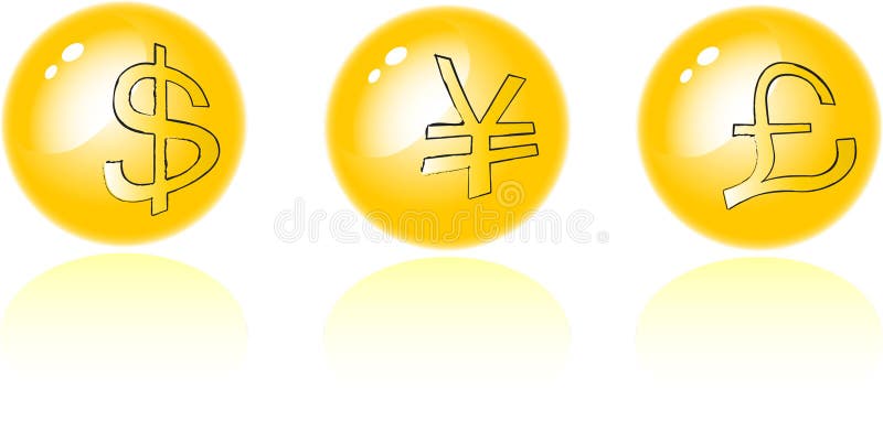 Insieme Di Simbolo Dei Soldi Illustrazione Vettoriale - Illustrazione ...