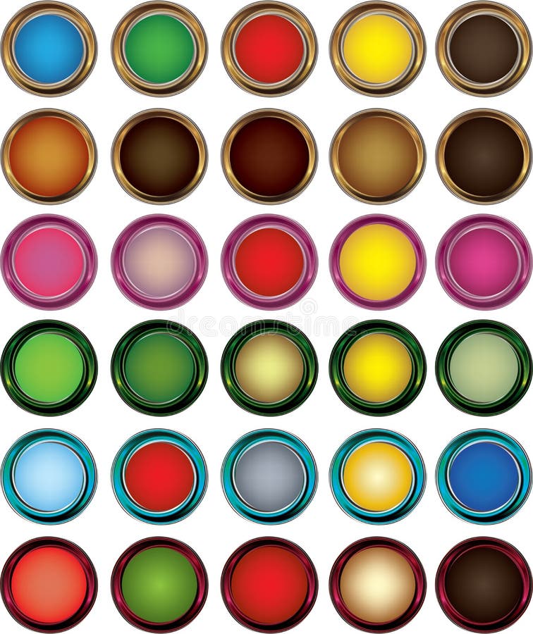 Bottoni di web illustrazione vettoriale. Illustrazione di calcolatore ...