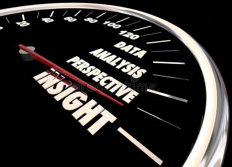 Insight Analysis Information Data Perspective Speedometer Stock ...