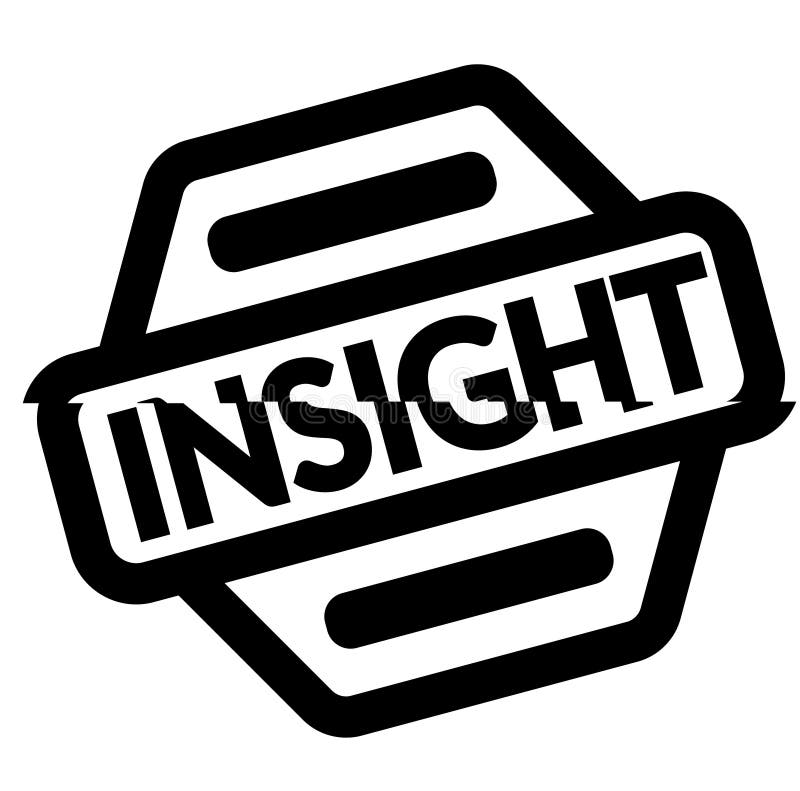 Insight black stamp stock vector. Illustration of awareness - 124044700