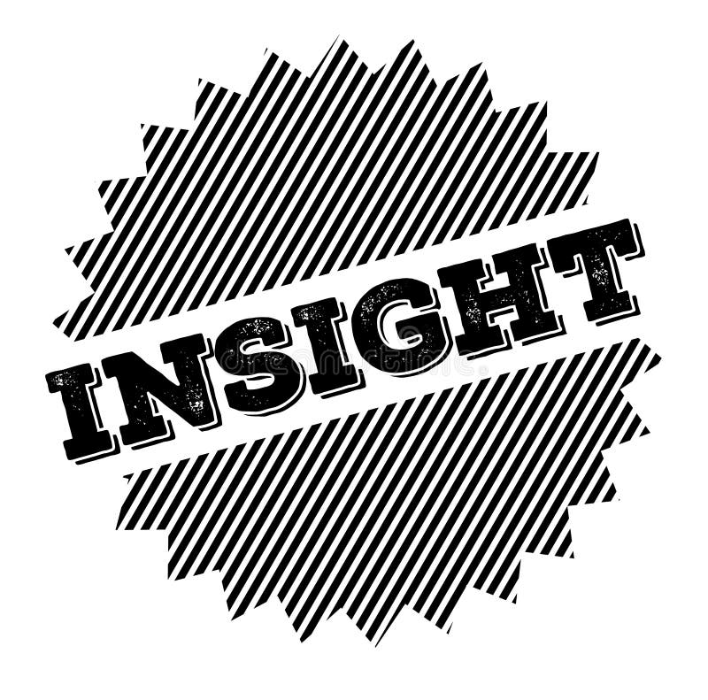 Insight black stamp stock vector. Illustration of aware - 124260603