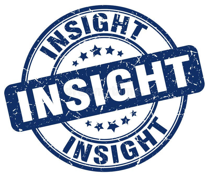 Insight blue stamp stock vector. Illustration of insight - 119333877