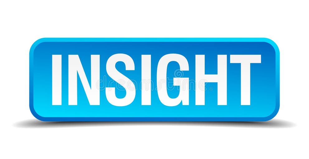 Insight button stock vector. Illustration of threedimensional - 121127658