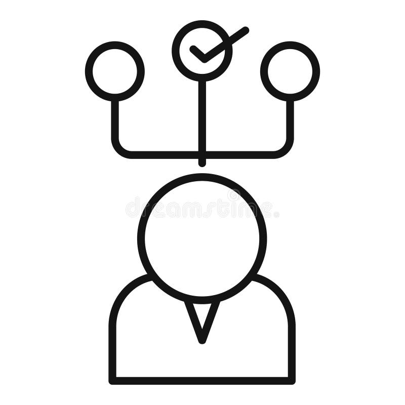 Insight Choice Icon Outline Vector. Explore Human Stock Vector ...