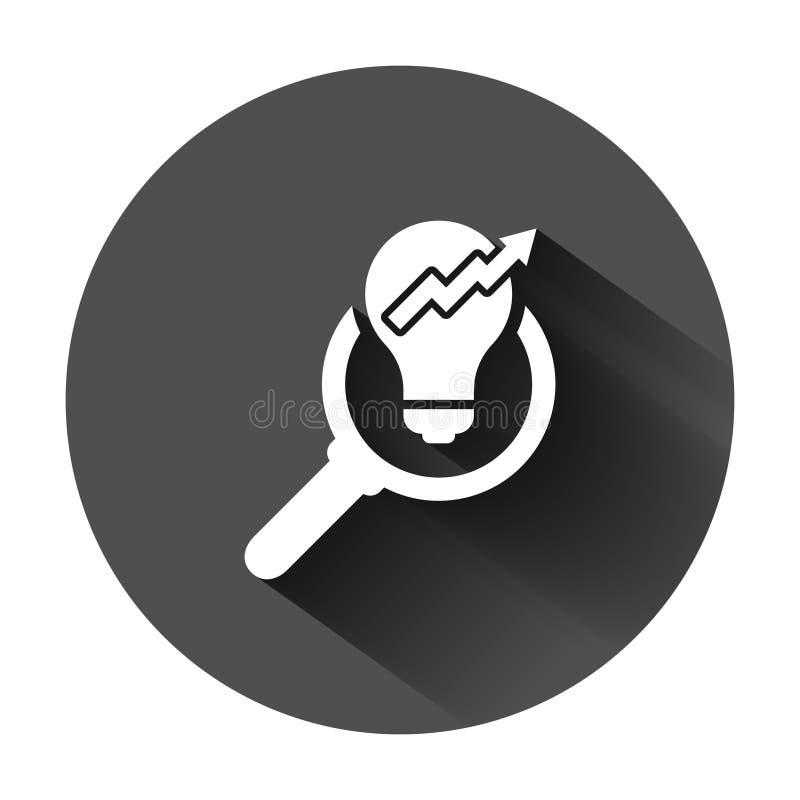 Insight Icon in Comic Style. Bulb Vector Cartoon Illustration on White ...