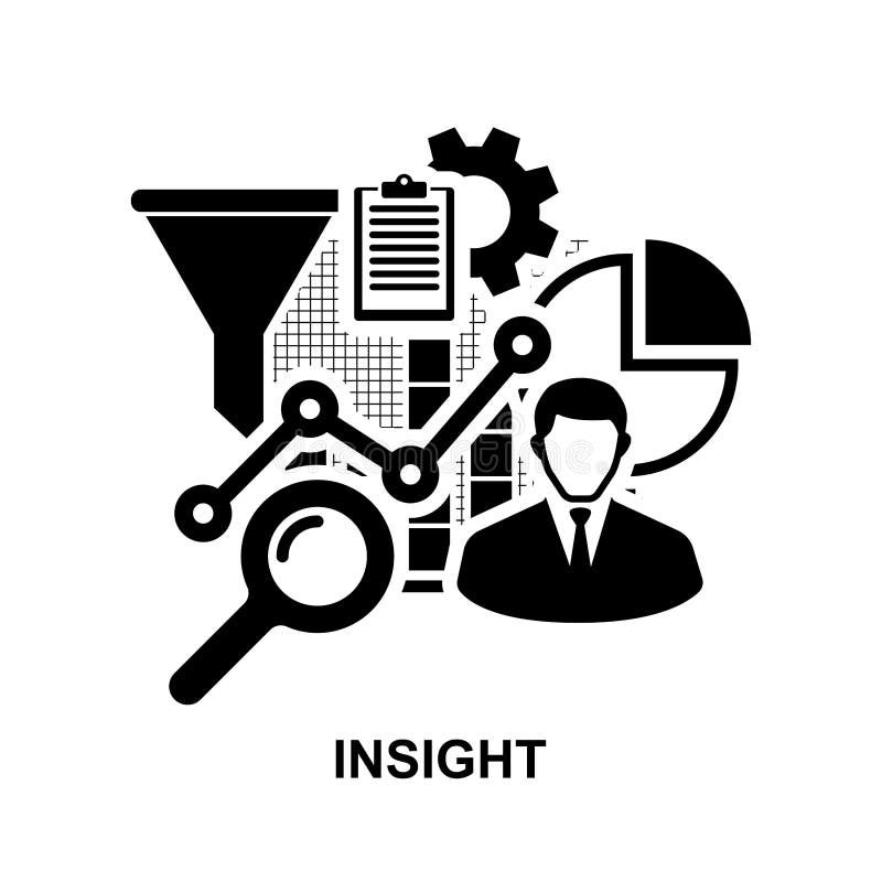 Insight Icon Isolated on White Background Stock Illustration ...