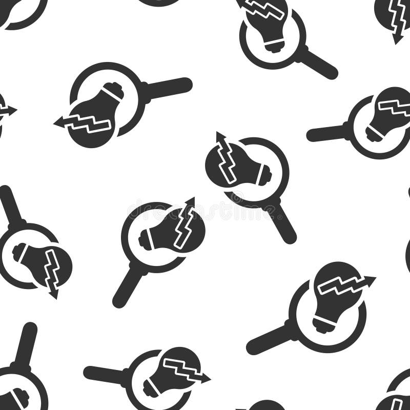 Insight Icon in Transparent Style. Bulb Vector Illustration on Isolated ...