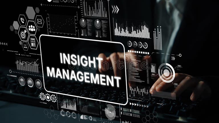 Insight Management Concept with Digital Data Visualization and Business ...