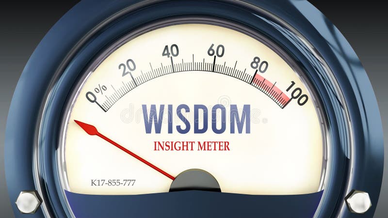 Wisdom and Insight Meter that Hits less Than Zero, Very Low Level of ...