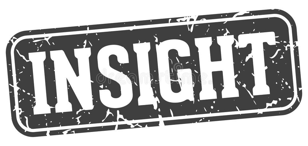 Insight Rectangular Sign. Insight Stamp Stock Vector - Illustration of ...