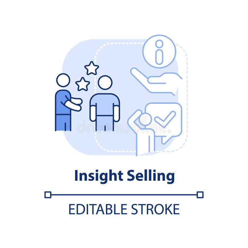 Insight Selling Light Blue Concept Icon Stock Vector - Illustration of ... Insight Selling Light Blue Concept Icon Stock Vector - Illustration of ...