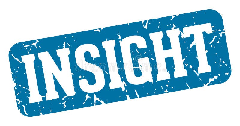 Insight Rectangular Sign. Insight Stamp Stock Illustration ...
