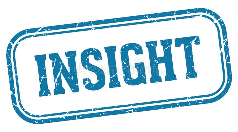 Insight Stamp. Insight Rectangular Stamp on White Background Stock ...