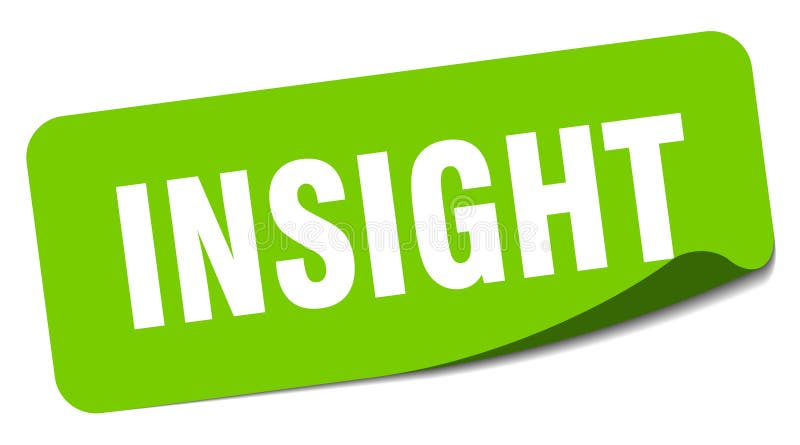 Insight Sticker. Insight Label Stock Vector - Illustration of peeler ...