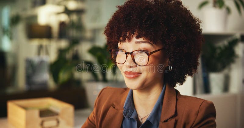 Insight, Thinking and Business Woman with Creative Vision, Problem ...