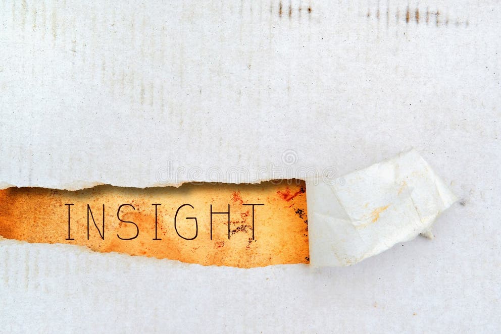 Insight title on old paper stock photo. Image of reveal - 36086036