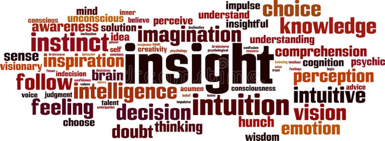 Insight word cloud stock vector. Illustration of unconscious - 275335856