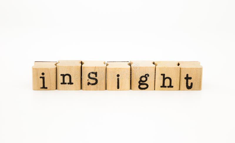 Insight Wording, Intelligence and Knowledge Concept Stock Image - Image ...