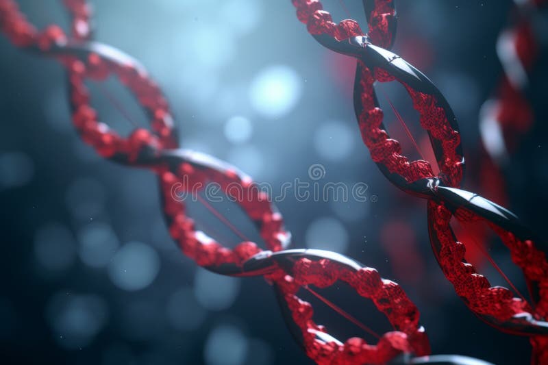 Dna Chain Graphic Representation Conceptual Illustration for Science ...