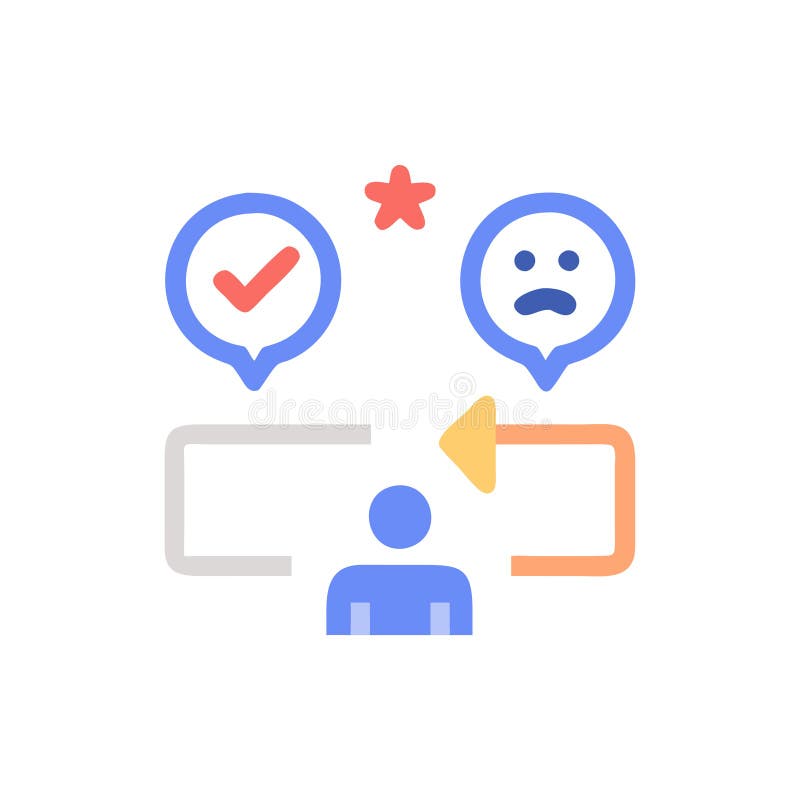 Insightful Feedback Icon for Improvement Stock Illustration ...