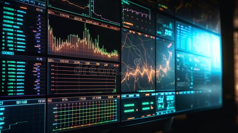 Insightful Financial Analysis, Perspective View of Monitor Screen ... Insightful Financial Analysis, Perspective View of Monitor Screen ...