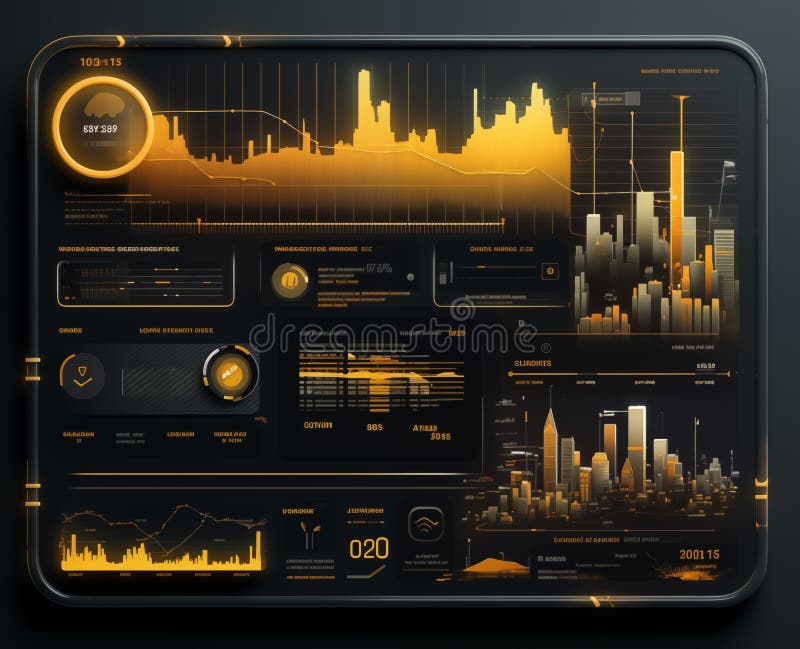 Insightful Infographics: Smartphone Data Graphing Displaying a ...