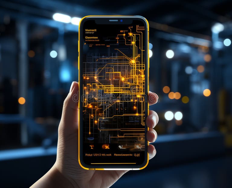 Insightful Infographics: Smartphone Data Graphing Displaying a ...