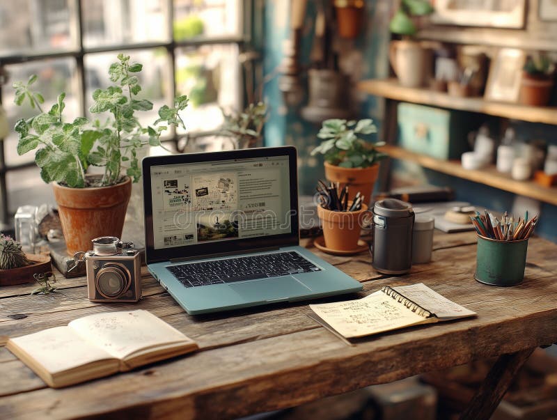 Navigating the Future of Office Work Stock Illustration - Illustration ...