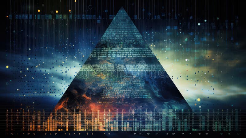 Insights pyramid data stock illustration. Illustration of design ...