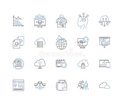 Insights and Systems Line Icons Collection. Analytics, Data, Dashboards ...