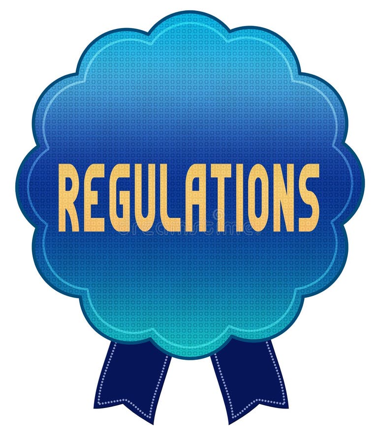 Ruban De Règlements. Signe Grunge De Bande De Règlements. Illustration ...