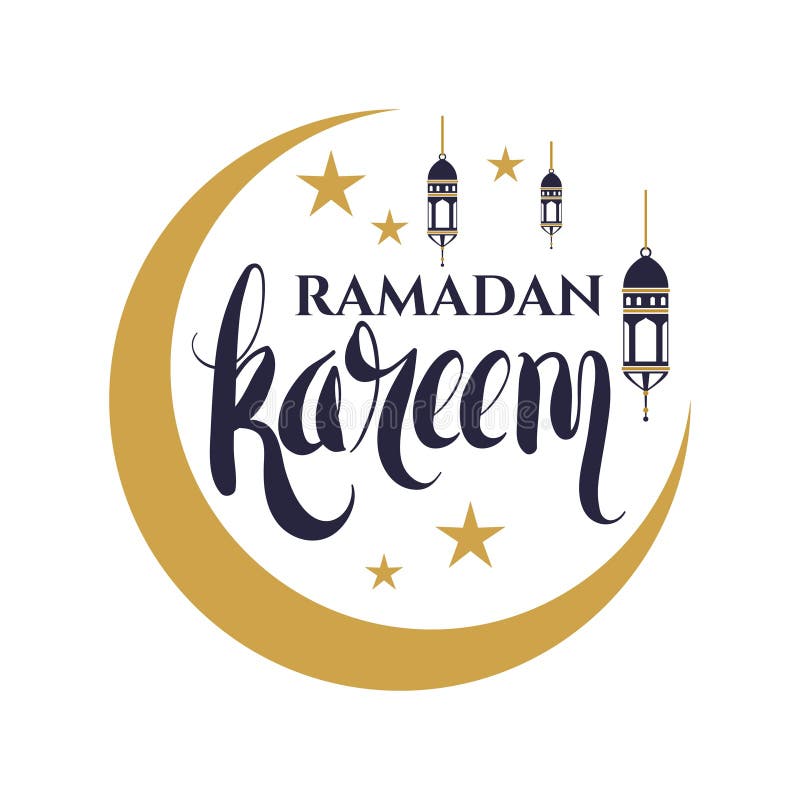 Insigne De Ramadan Kareem Ou Logo Ou Emblème Illustration de Vecteur ...