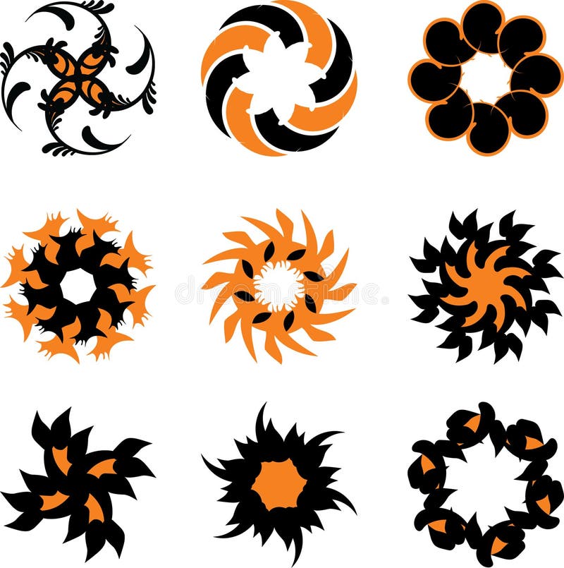 Insignia abstracta del sol ilustración del vector. Ilustración de ...