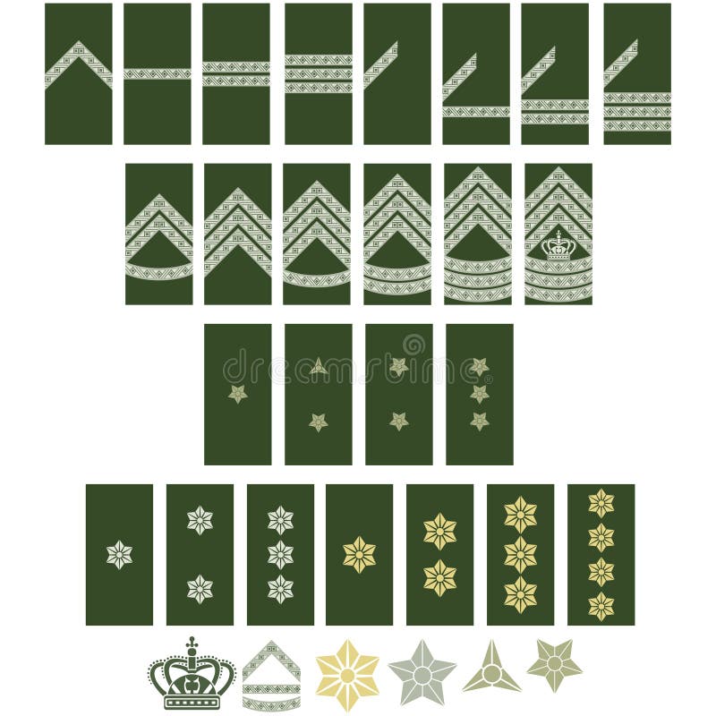 Insignia of the Armed Forces of Denmark Stock Vector - Illustration of ...