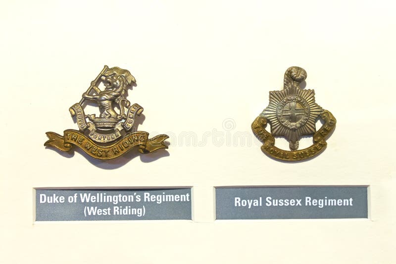 Insignia Badges British Army at the Museum Editorial Stock Image ...