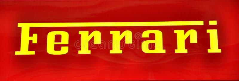 Insignia de Ferrari foto de archivo editorial. Imagen de conceptual ...