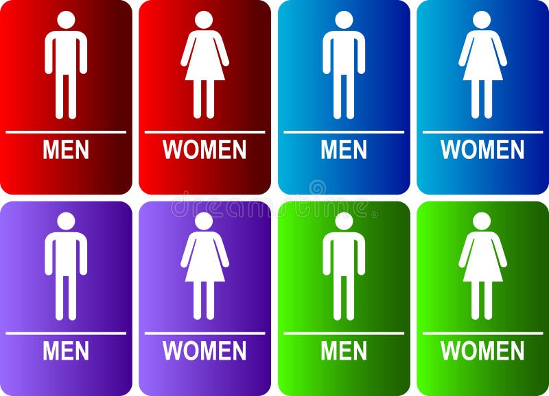 Símbolos wc stock de ilustración. Ilustración de blue - 9457332