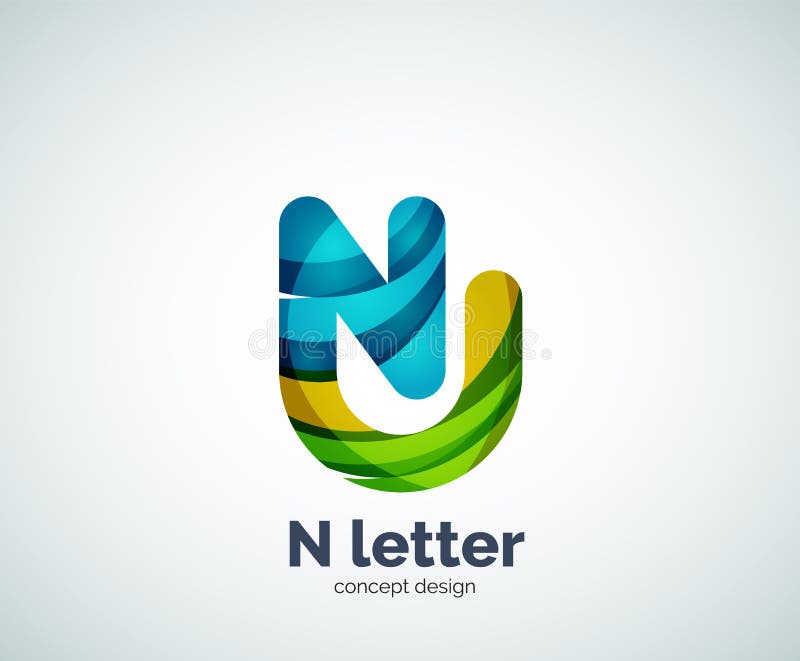 Insignia de la letra N ilustración del vector. Ilustración de marca ...