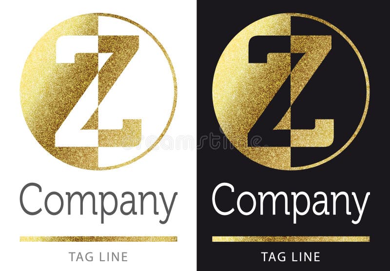 Insignia de la letra Z ilustración del vector. Ilustración de elegante ...