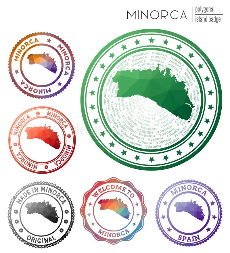 Insignia de Menorca ilustración del vector. Ilustración de paquete ...