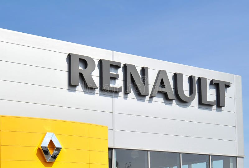 Insignia de Renault fotografía editorial. Imagen de venta - 24104342