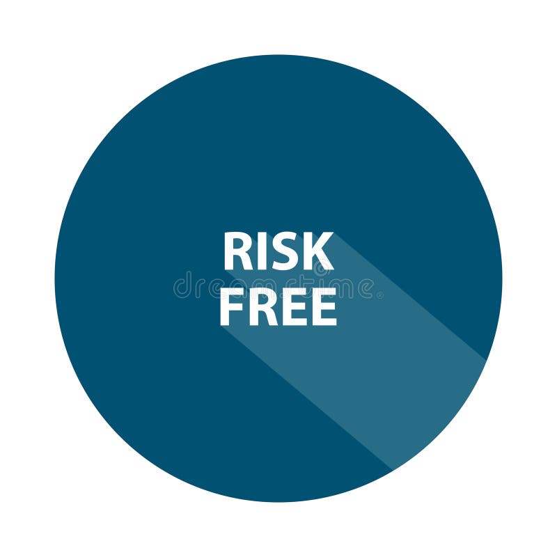 Insignia Libre De Riesgo En Blanco Stock de ilustración - Ilustración ...