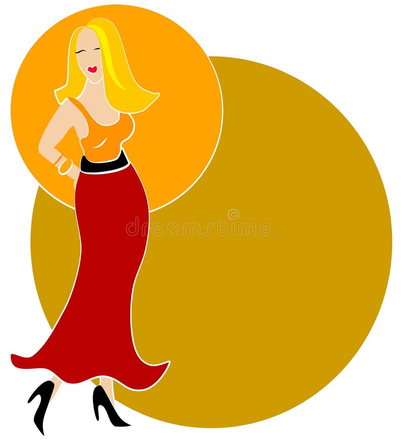 Insignia Rubia De La Mujer De La Manera Stock de ilustración ... Insignia Rubia De La Mujer De La Manera Stock de ilustración ...