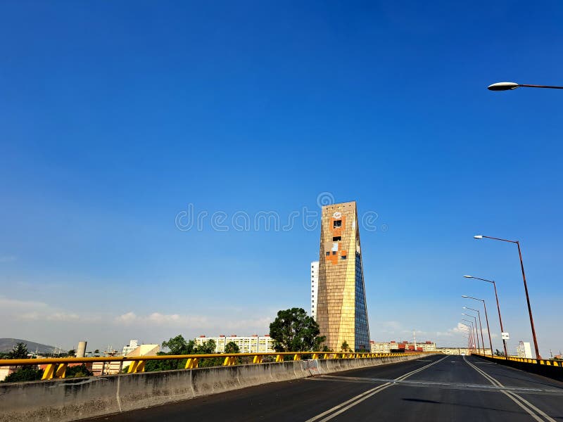 Mexico City, Mexico - Apr 06 2023: the Insignia Tower or Torre Banobras ...