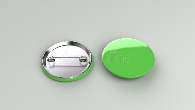 Insignia Verde En Blanco En El Fondo Blanco Stock de ilustración ...