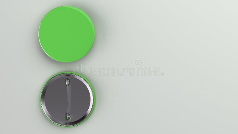 Insignia Verde En Blanco En El Fondo Blanco Stock de ilustración ...