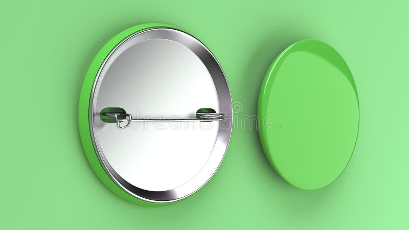 Insignia Verde En Blanco En Fondo Verde Stock de ilustración ...