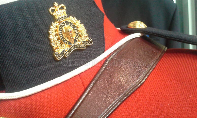Insignias de RCMP foto editorial. Imagen de montado, honor - 54016151