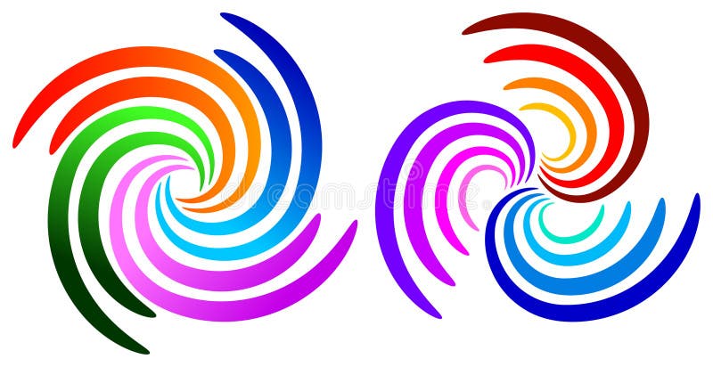 Remolino colorido ilustración del vector. Ilustración de colorido ...
