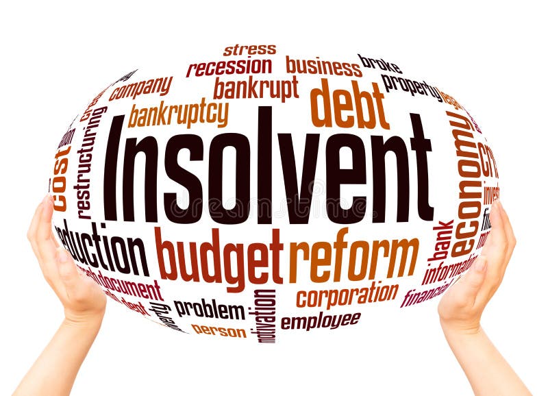 Insolvent Word Cloud Sphere Concept Stock Illustration - Illustration ...